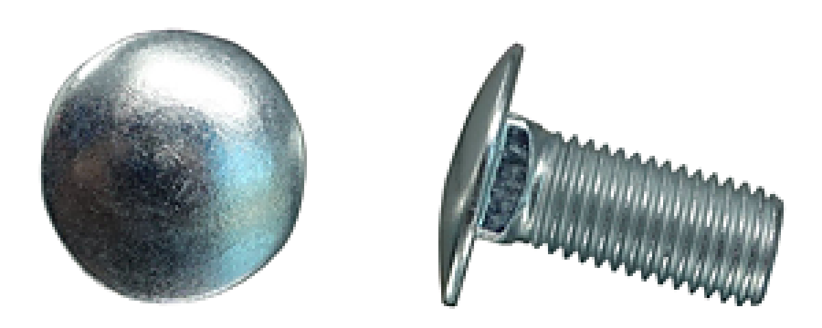 AMK 1965 Ford Falcon 12 piece Shock Brackets (Fr) Low Hd Carriage Bolts ...