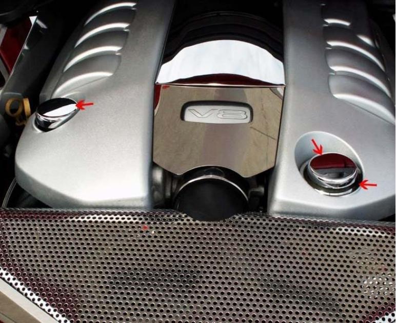 American Car Craft 2008-2009 Pontiac G8/GT- Engine Fluid Cap Cover Kit ...