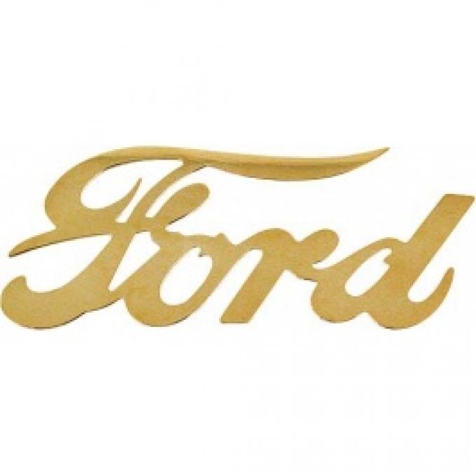 Ford Script Logo, Brass, 8 X 3-1/2 | Mustang Depot