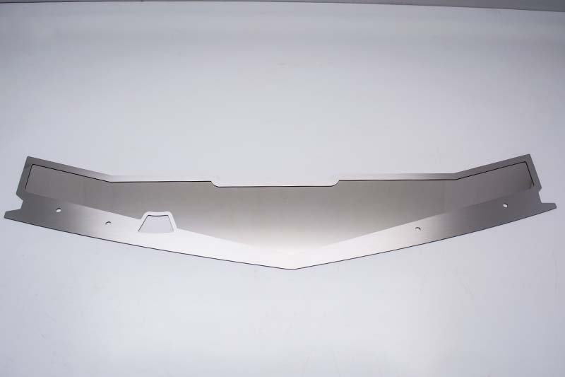American Car Craft Front Header Plate Polished 123002 | Mustang Depot