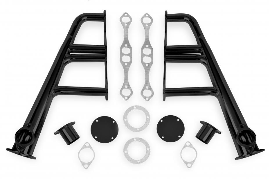 FlowTech Lakester Headers, Black Painted 11702FLT | Mustang Depot