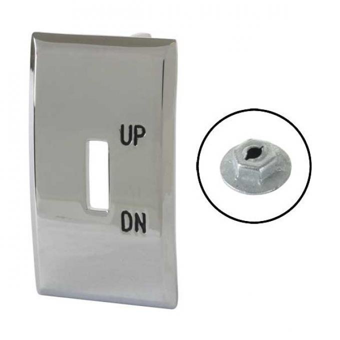 Power Top Switch Bezel, Includes Fasteners, 1964-1966 Falcon and Comet ...