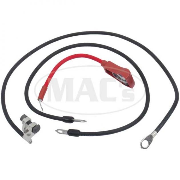 Ford Mustang Battery Cable Set - Reproduction - All 6 Cylinder Engines ...