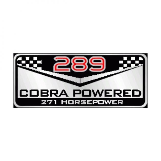 Ford Mustang Decal - Valve Cover - Ford 289 Cobra Power 271HP | Mustang ...