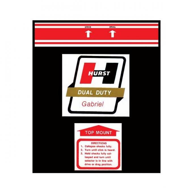 Ford Mustang Decal Set - Hurst Drag Shock | Mustang Depot