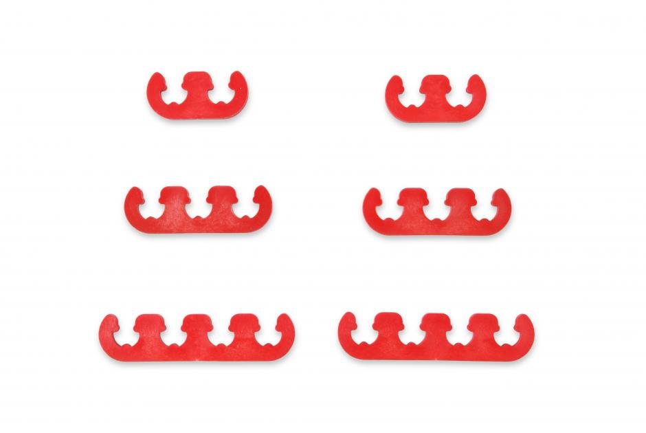Mr. Gasket Wire Separator Kit, Red, 7 Mm / 8 Mm, Plastic 9727 | Mustang ...