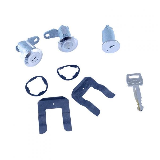 Dennis Carpenter Ignition and Door Lock Cylinder Set - 1973-78 Ford ...