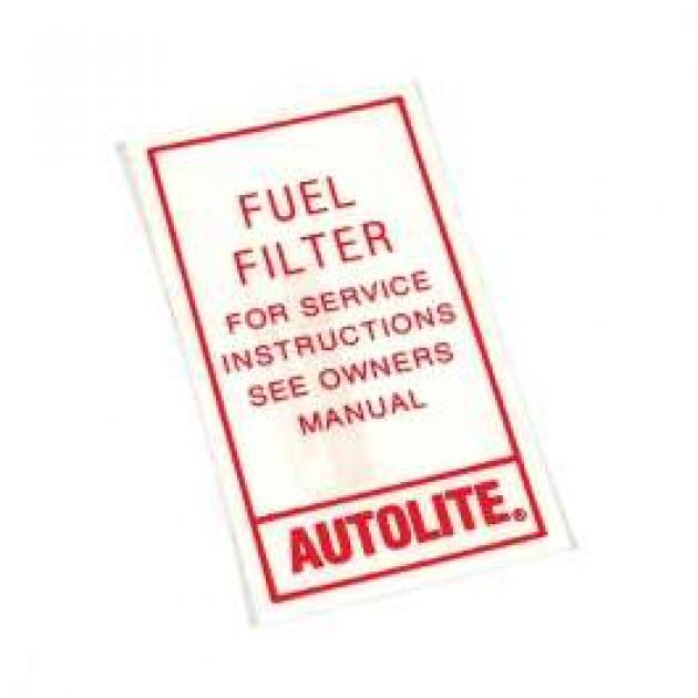 Fuel Filter Decal - Autolite | Mustang Depot