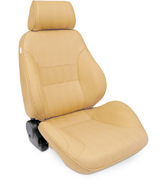 Procar Smoothback Rally Seat, with Headrest, Right, Vinyl | Mustang Depot