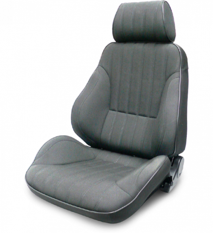 Procar Rally Seat, with Headrest, Left, Canvas | Mustang Depot