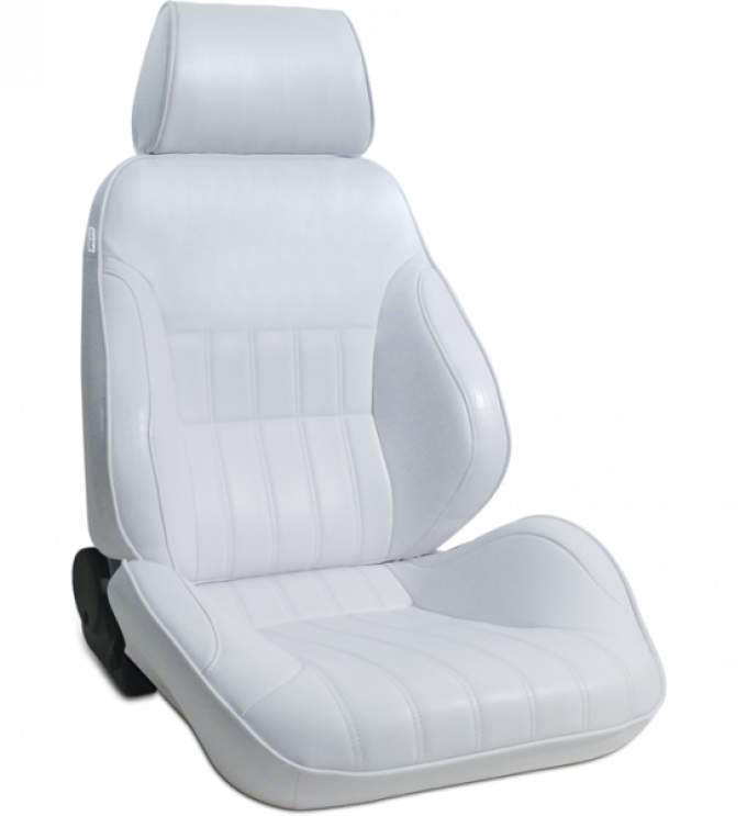 Procar Smoothback Rally Seat, with Headrest, Right, Vinyl | Mustang Depot