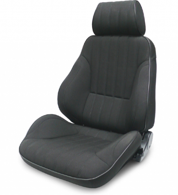 Procar Rally Seat, with Headrest, Left, Canvas | Mustang Depot