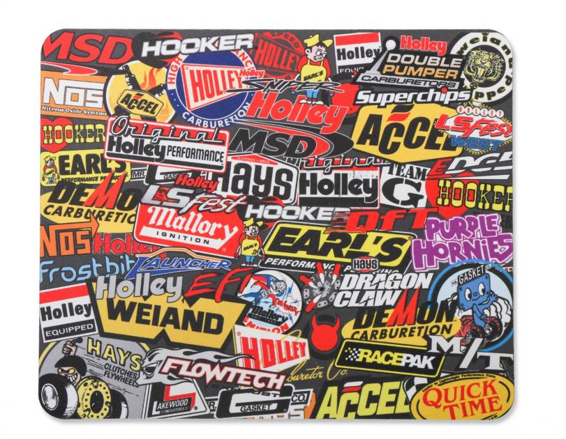 Holley Sticker Bomb Mouse Pad 36-447 | Mustang Depot