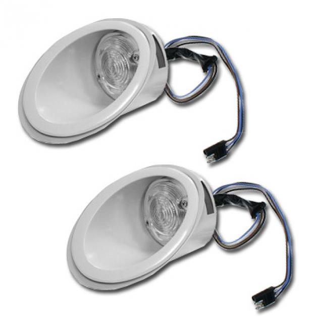 OER 1967-68 Mustang Park Lamp Assembly Set With Bezels - LH & RH *LK7 ...