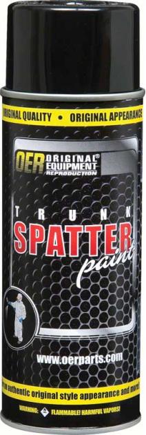 OER Black and Gray Trunk Spatter Paint 11 Oz. Net Weight K51496 ...
